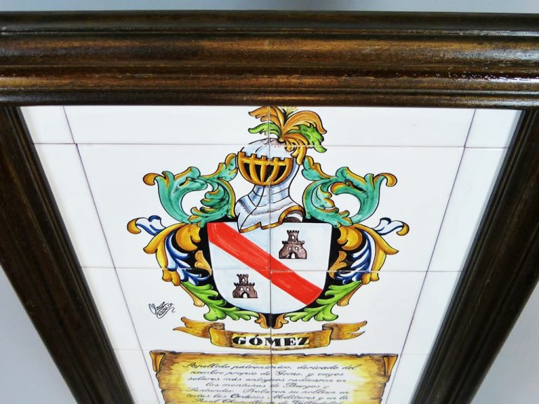 Escudo Heráldico Apellido “Gomez” – Cerámicas Claur